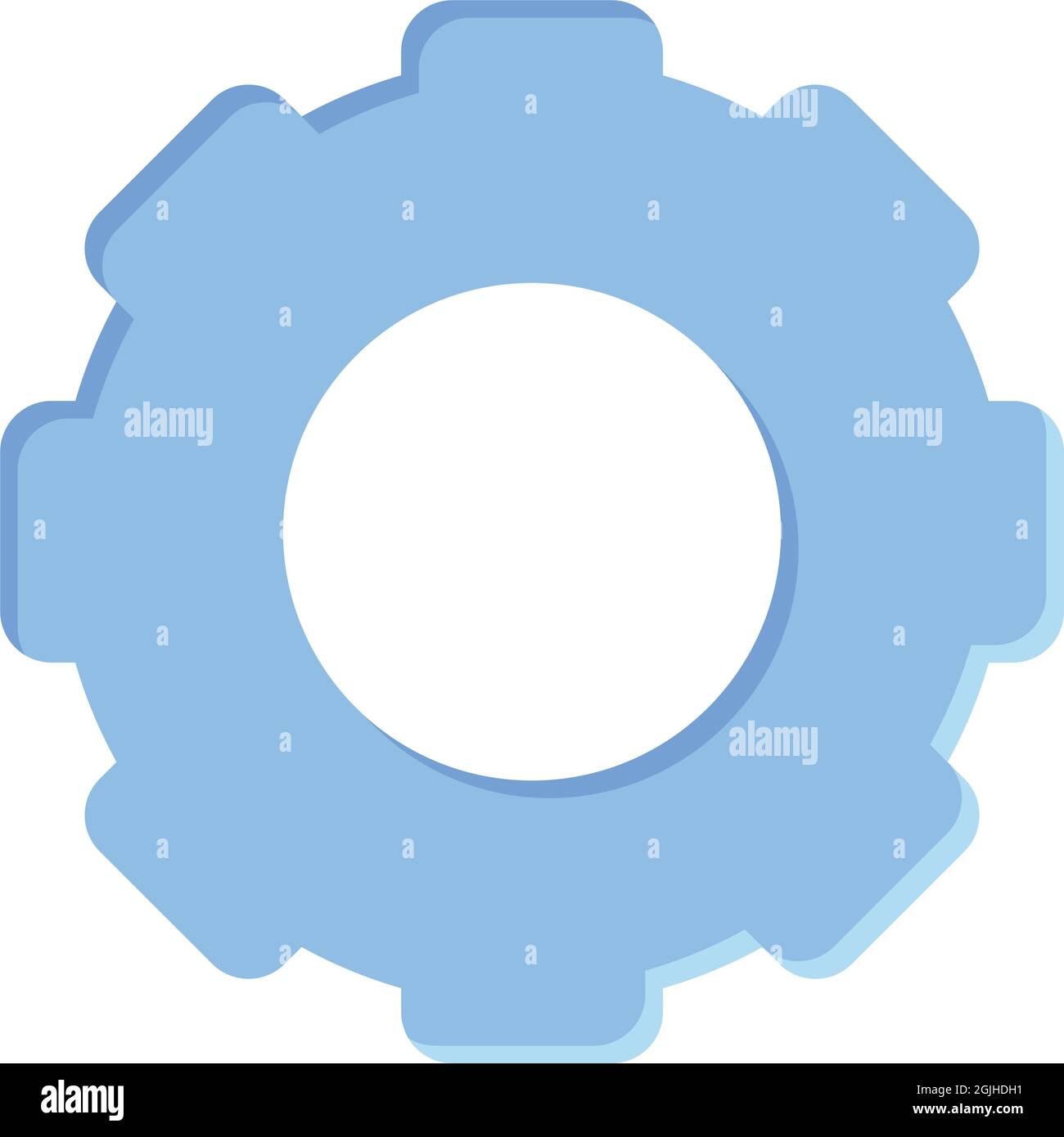 gear wheel icon on white background Stock Vector Image & Art - Alamy