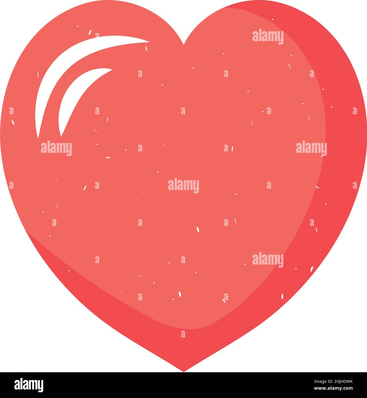 red heart icon on white background Stock Vector Image & Art - Alamy