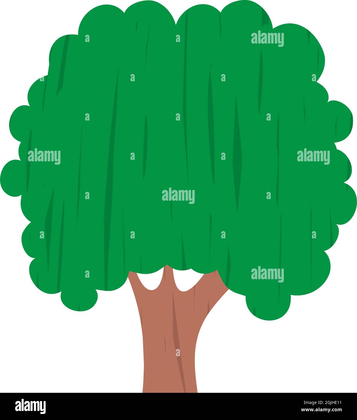green tree icon on white background Stock Vector Image & Art - Alamy