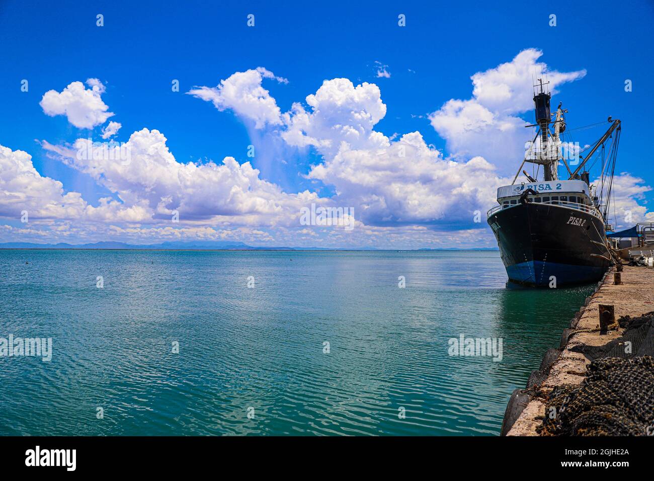 Fishing boat or sardine called Pisa II of the sardine company Pacifico ...