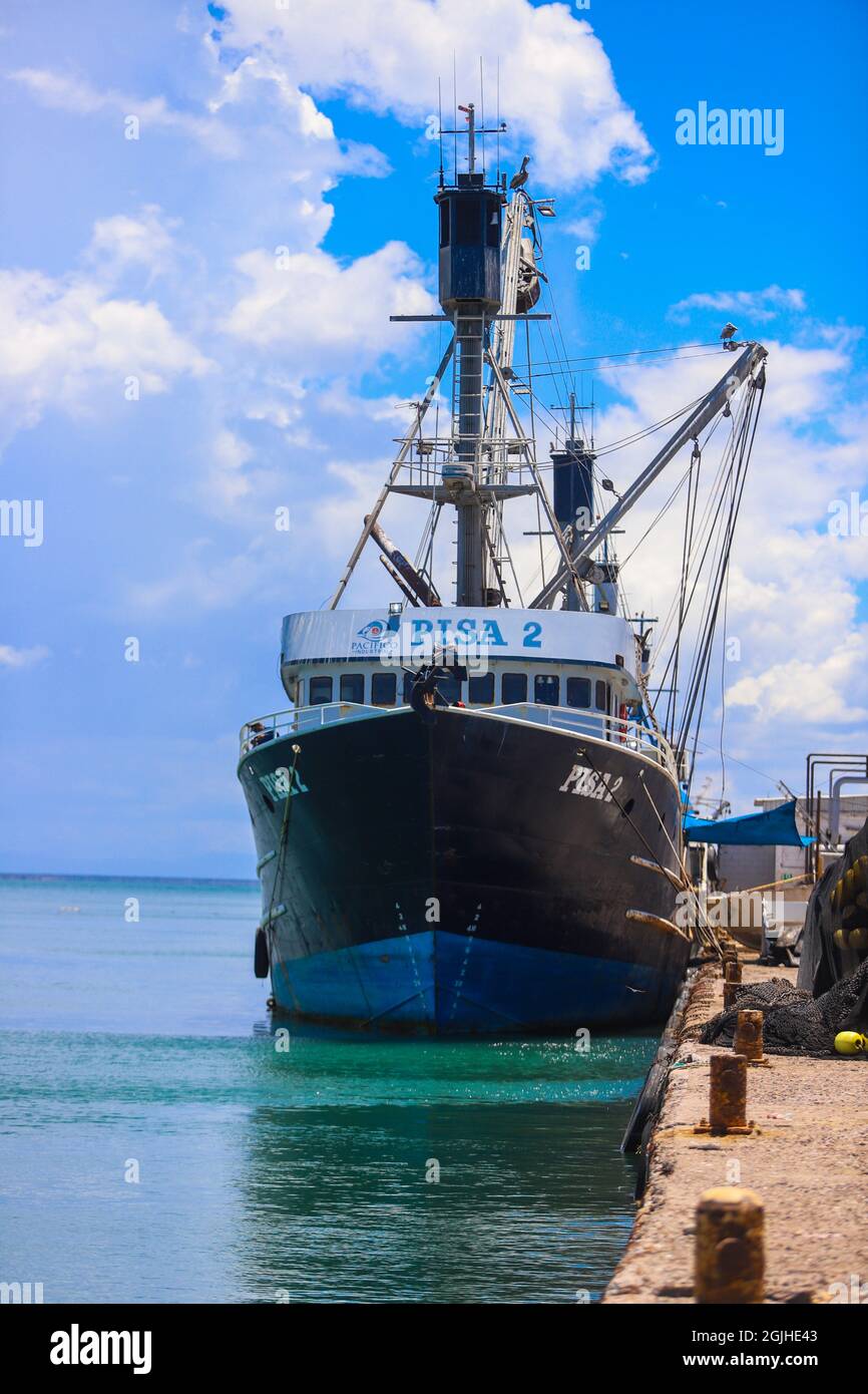 Fishing boat or sardine called Pisa II of the sardine company Pacifico ...