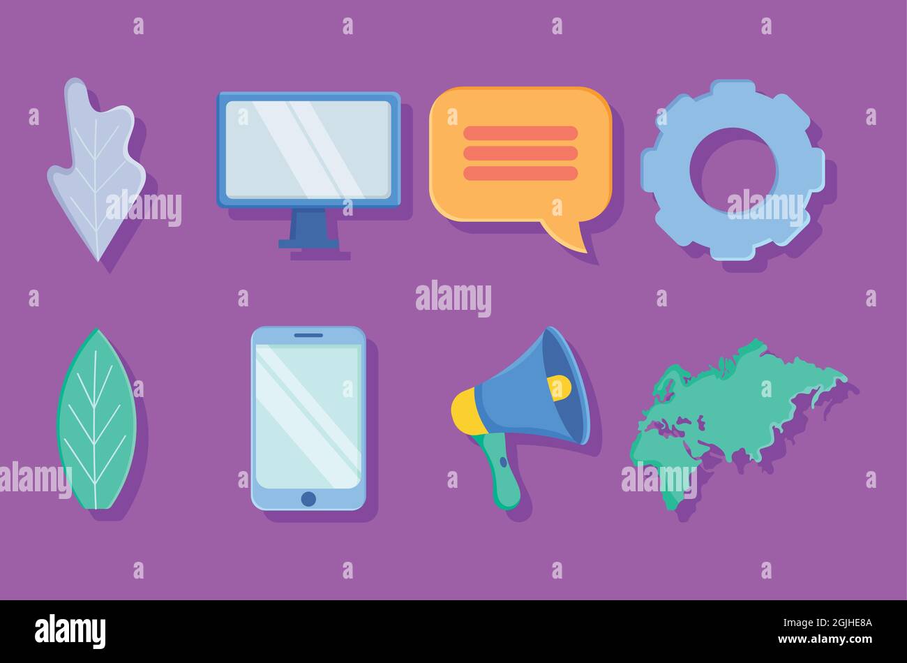 digital activity icon set design Stock Vector Image & Art - Alamy