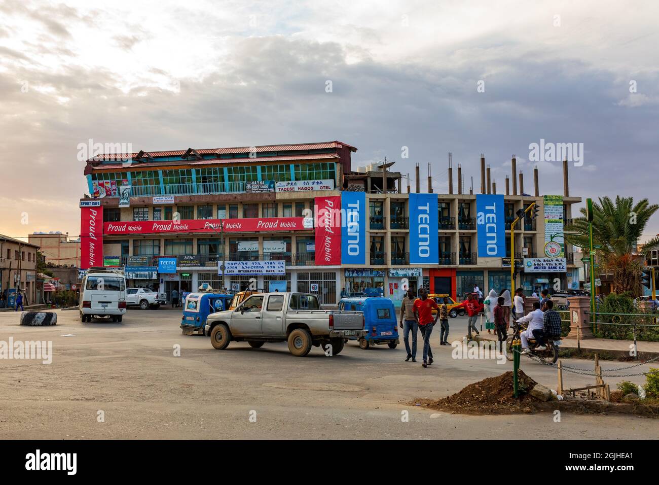 Mekelle, ETHIOPIA, APRIL 29th. 2019, Ordinary Ethiopians on the street ...