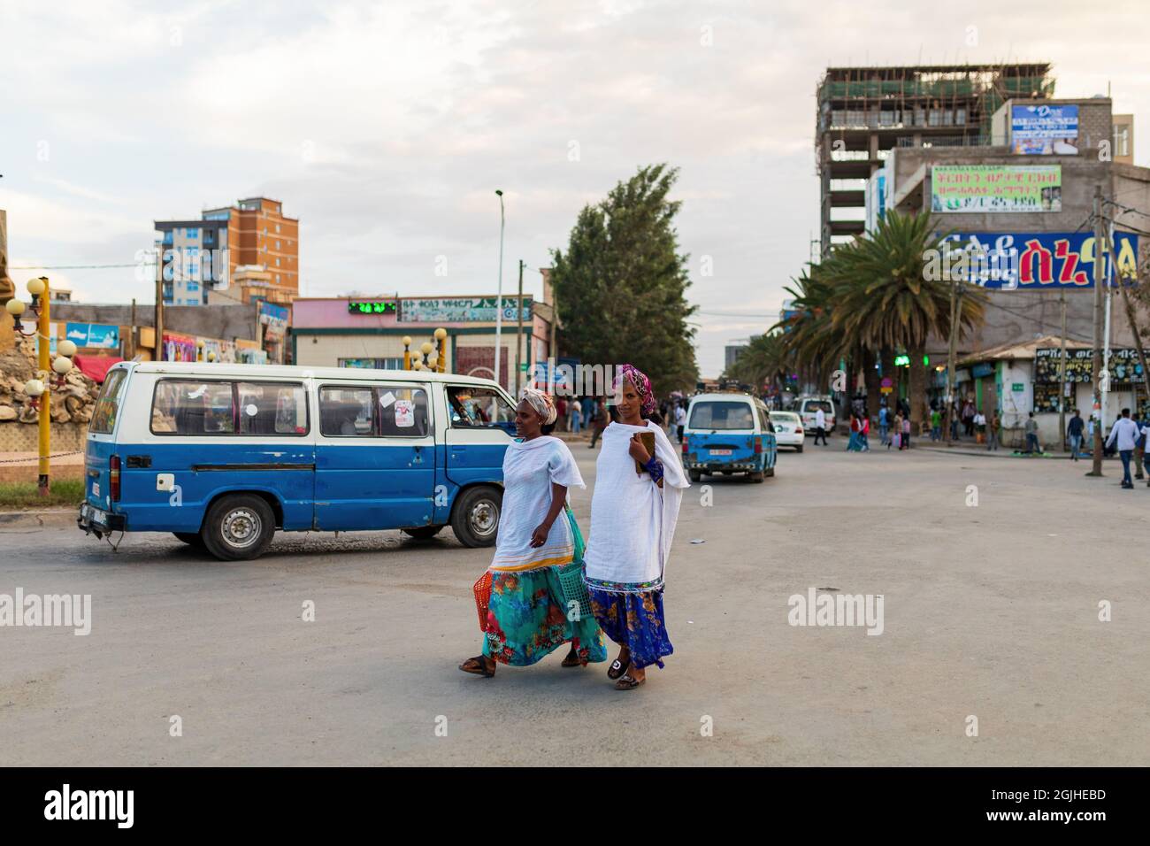 Mekelle, ETHIOPIA, APRIL 29th. 2019, Ordinary Ethiopians on the street ...