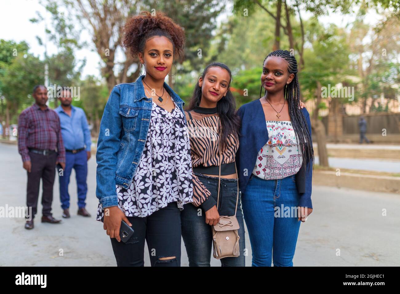 Mekele, Ethiopia - April 28, 2019: Tigray ethiopian womans, university ...