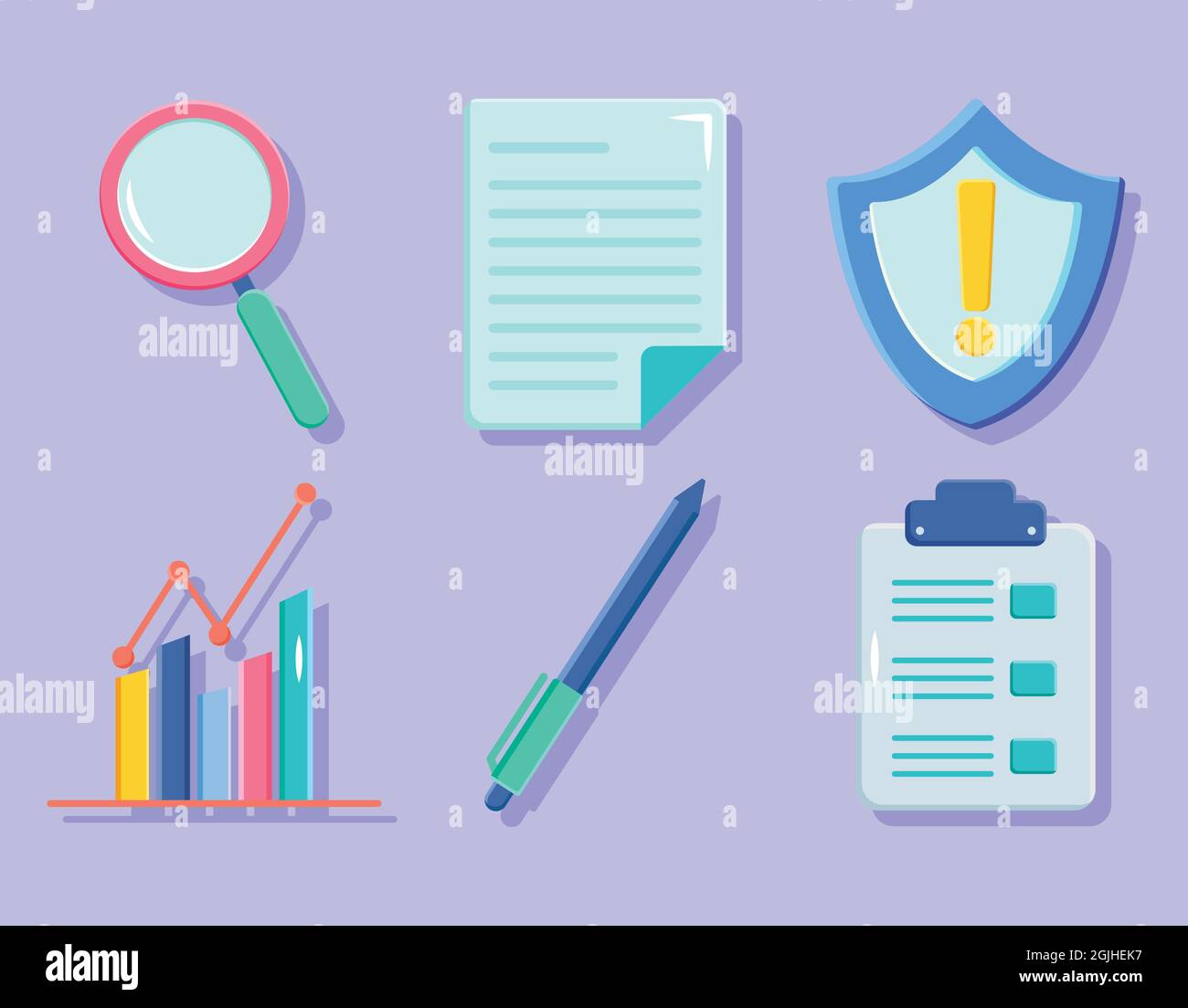 financial and management icon set Stock Vector Image & Art - Alamy