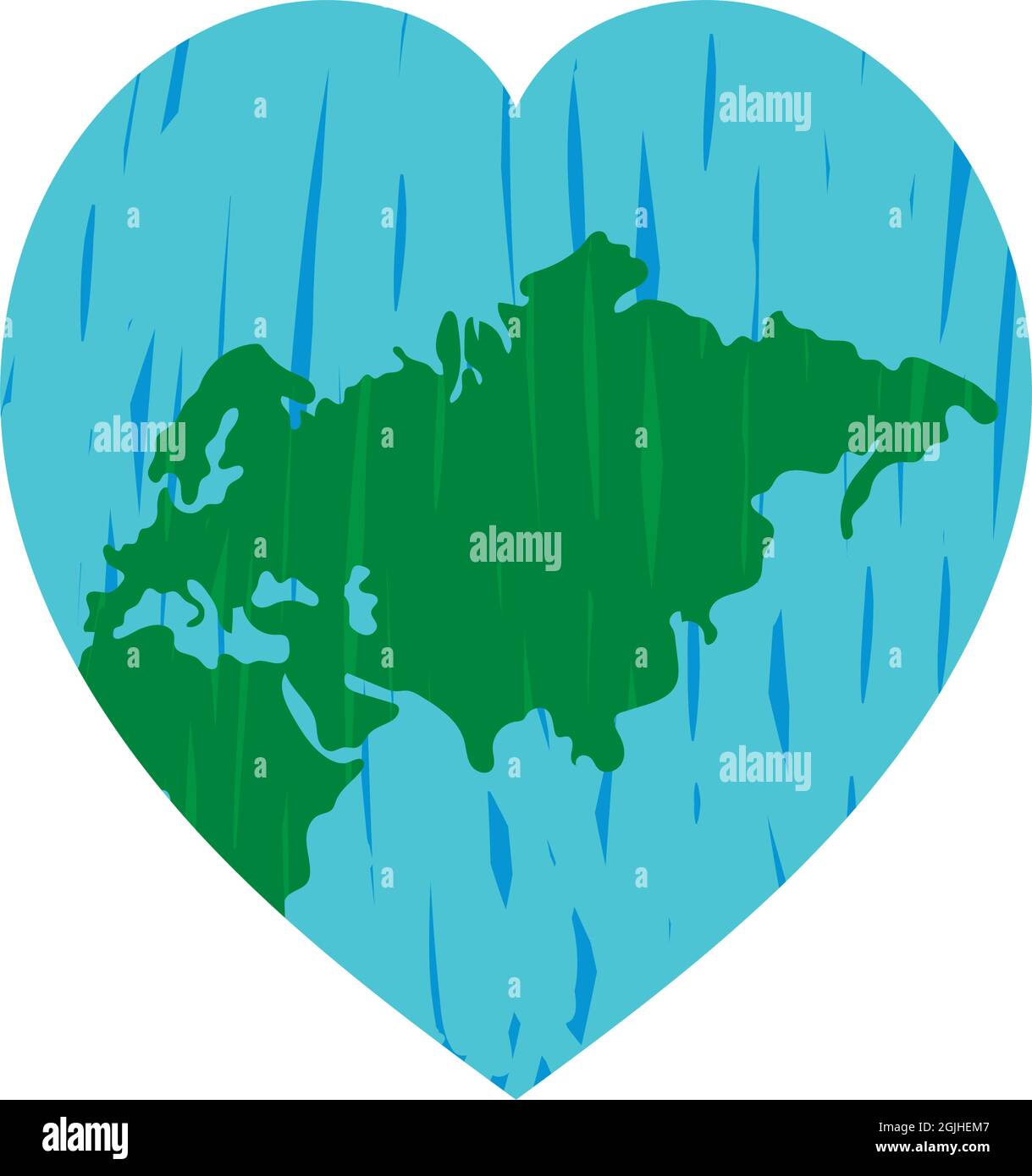 world map in heart shape Stock Vector Image & Art - Alamy
