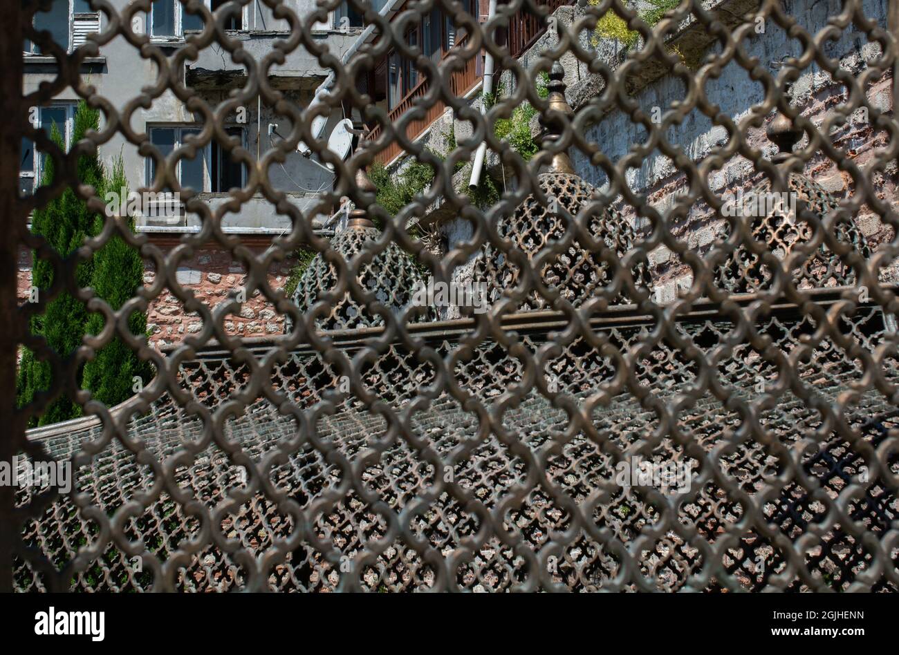 Squares in a fence hi-res stock photography and images - Alamy