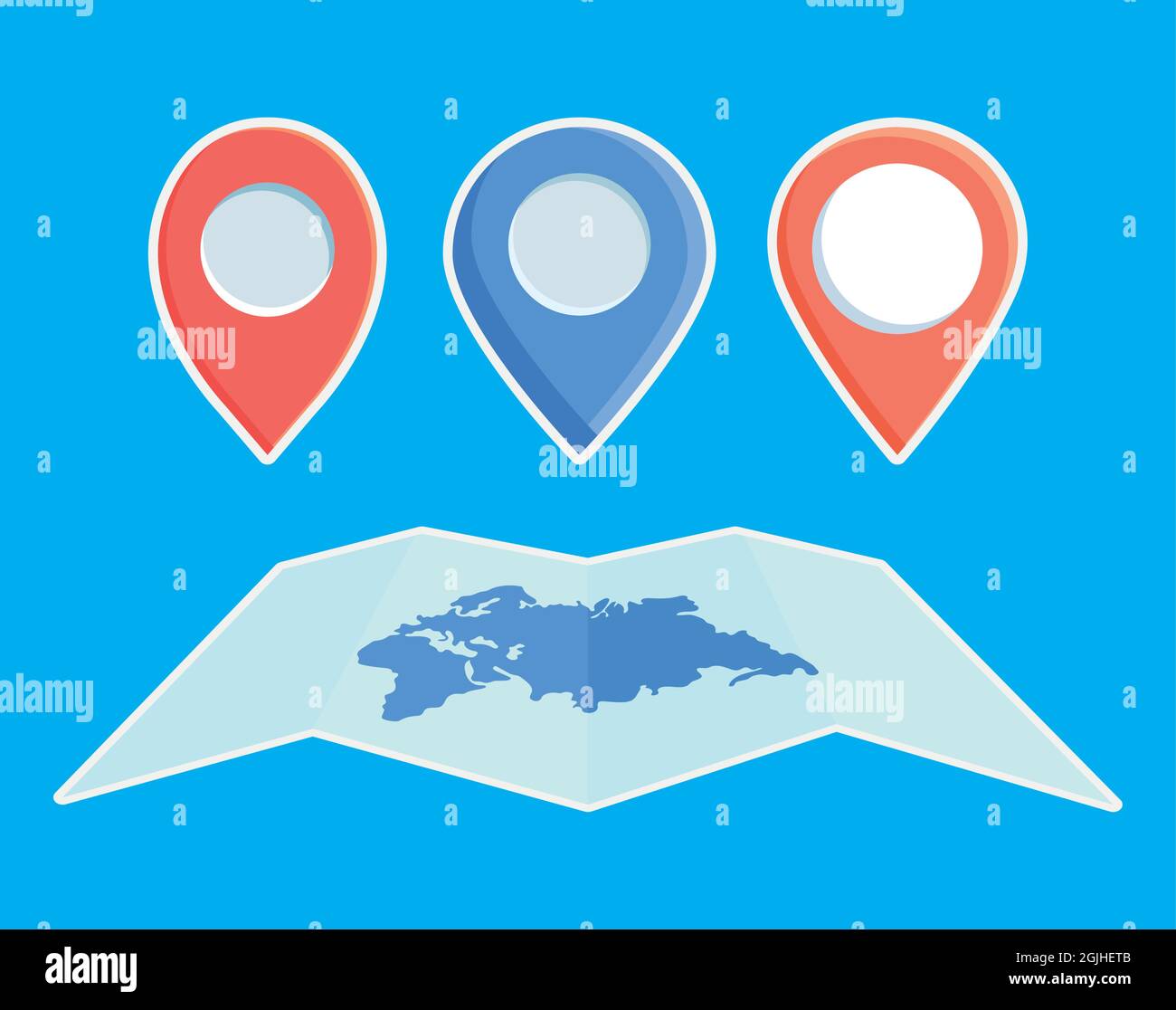 world map and location pins Stock Vector Image & Art - Alamy