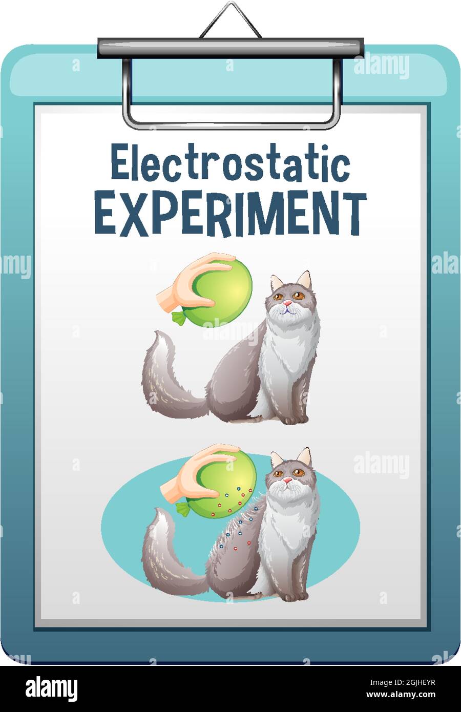 Electrostatic science experiment poster illustration Stock Vector Image ...