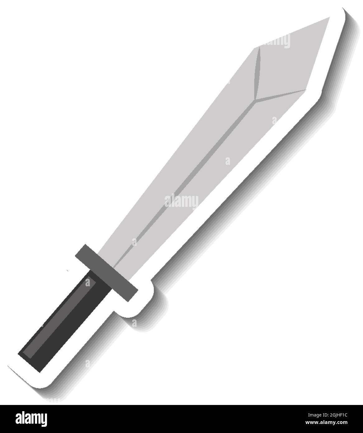 Knight shield cartoon sticker illustration Stock Vector Image & Art - Alamy