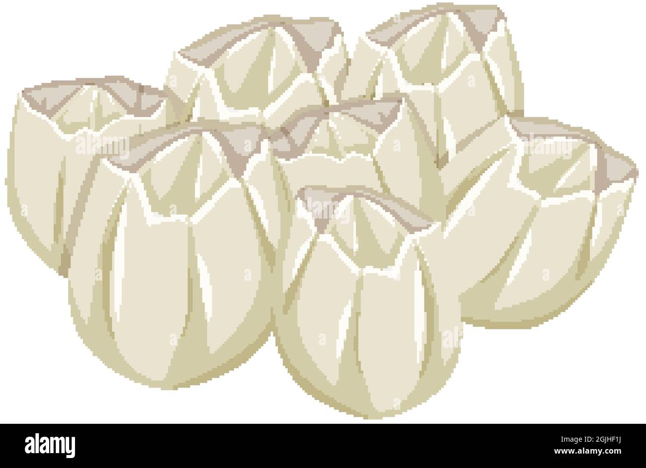 Ivoly Barnacles in cartoon style on white background illustration Stock ...