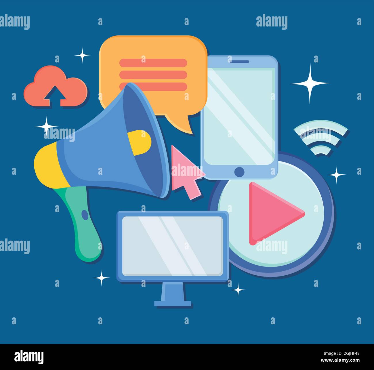 technology and devices illustration design Stock Vector Image & Art - Alamy