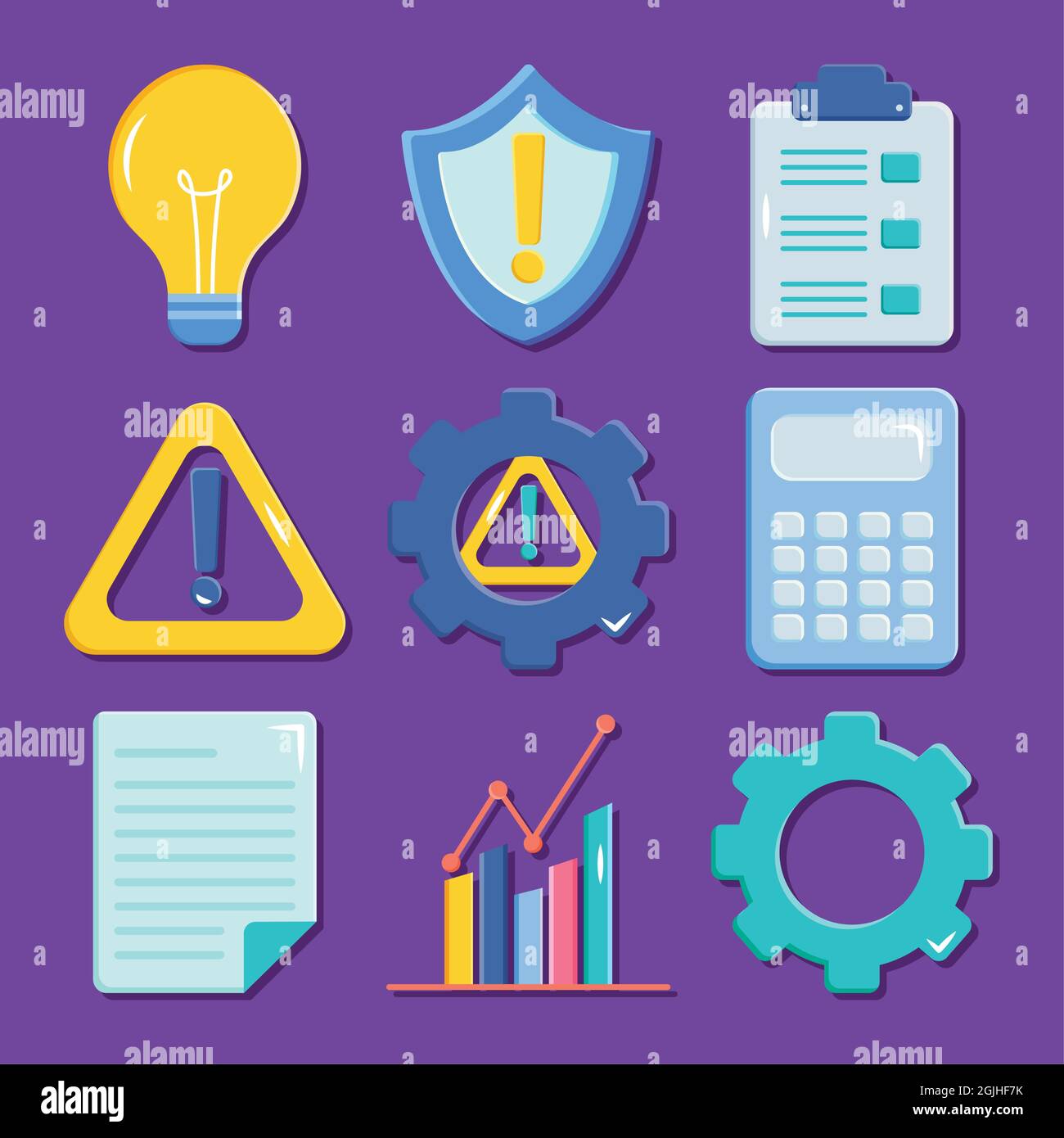 business and management icon set Stock Vector Image & Art - Alamy