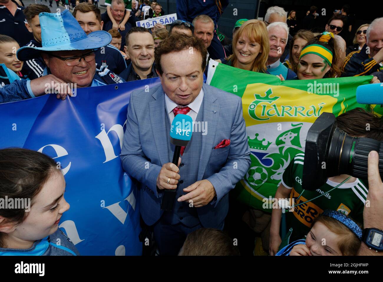 RTE reporter Marty Morrissey reporting from Jones's Road outside Croke ...