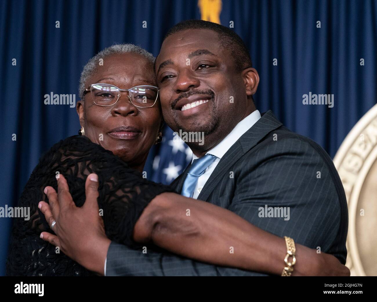 New York, United States. 09th Sep, 2021. Brian Benjamin poses with his ...