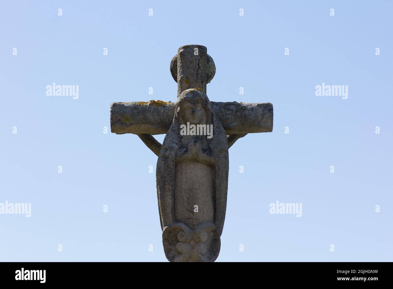 Stone sculptures representing religious figures of Christianity Stock ...