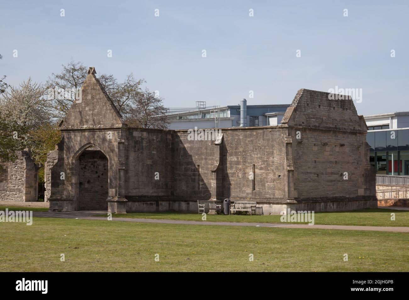 The remains of the Tythe Barn in Gloucester in the UK Stock Photo - Alamy