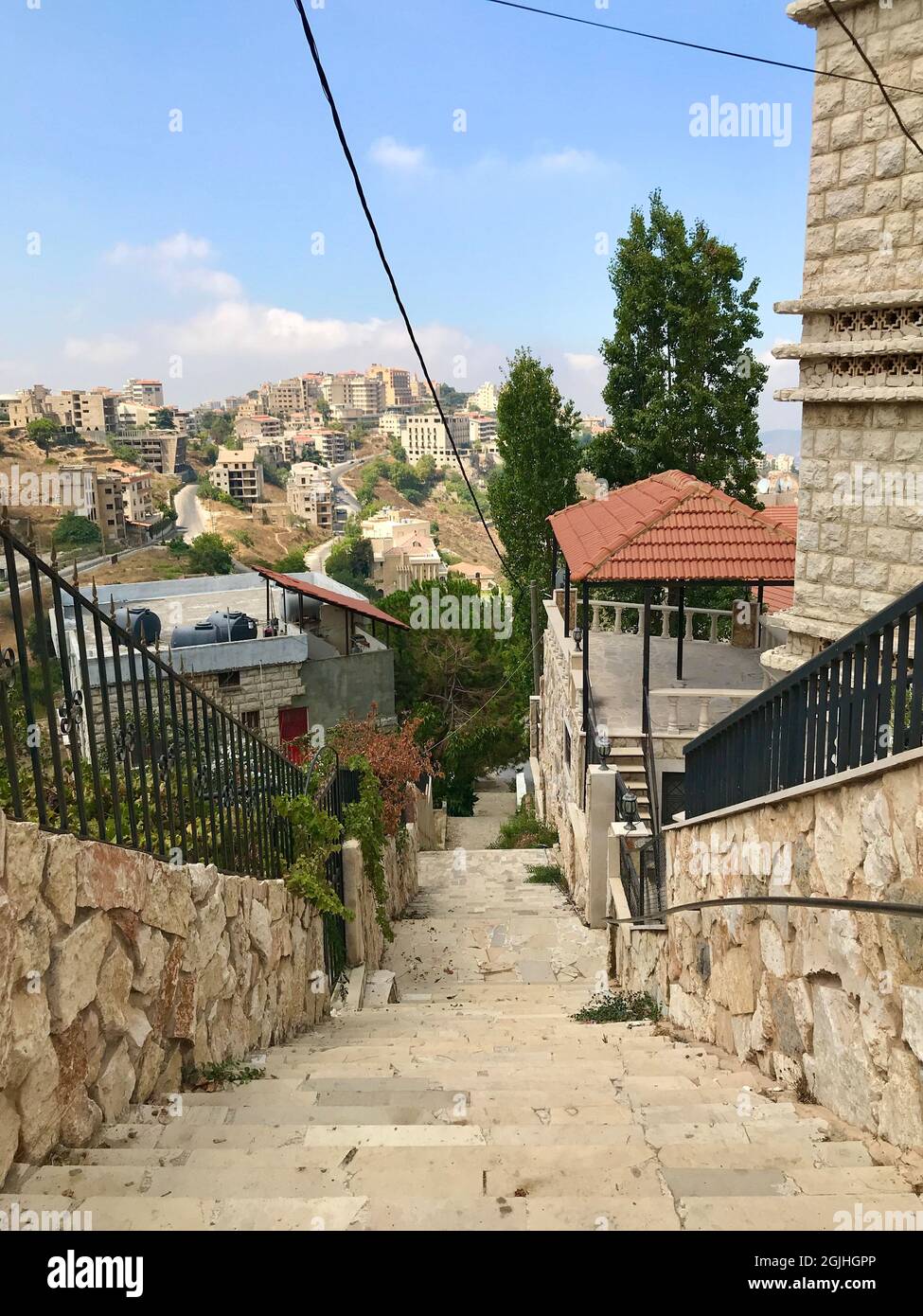 Lebanon Mountains: Village Steps Stock Photo - Alamy