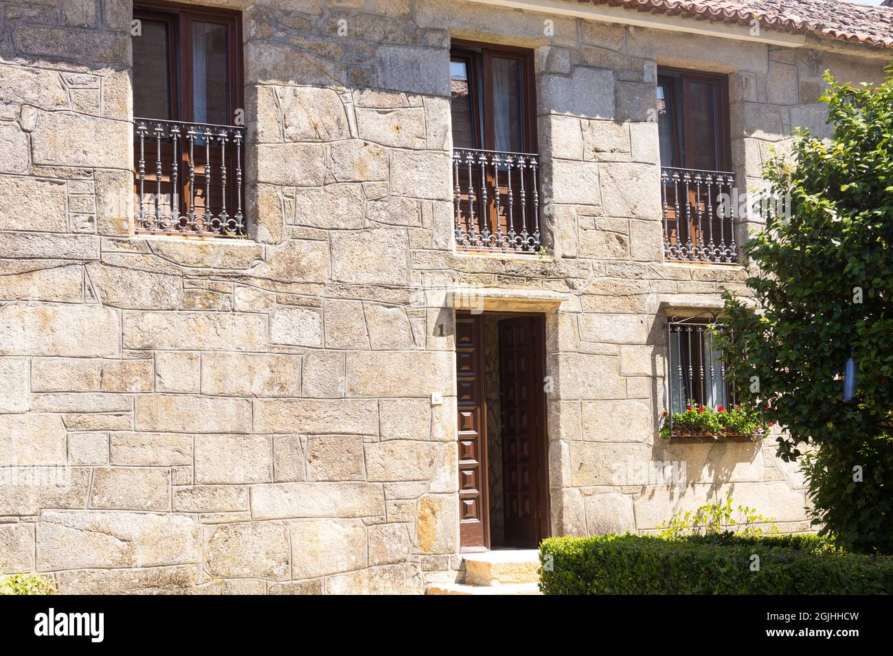 Town of Cambados, typical town of Galicia, Spain. Monumental village ...