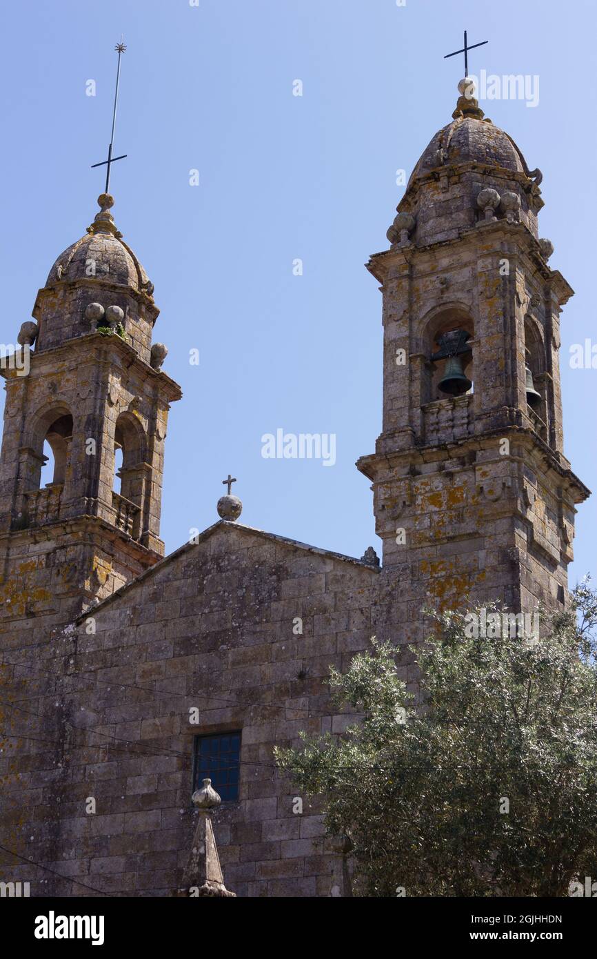 Town of Cambados, typical town of Galicia, Spain. Monumental village ...