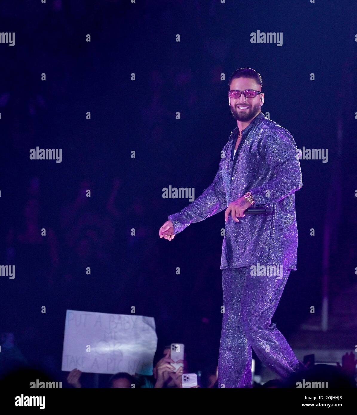 Maluma performs in concert during the 'Papi Juancho' Tour at the SAP ...