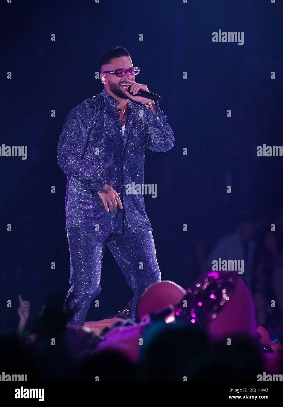 Maluma performs in concert during the 'Papi Juancho' Tour at the SAP ...