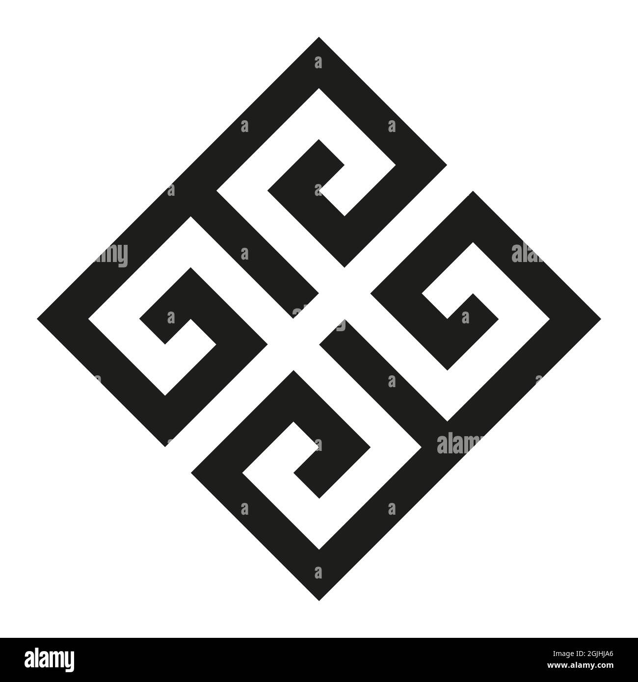 Greek key logo. Greek motives vector symbol Stock Vector Image & Art ...