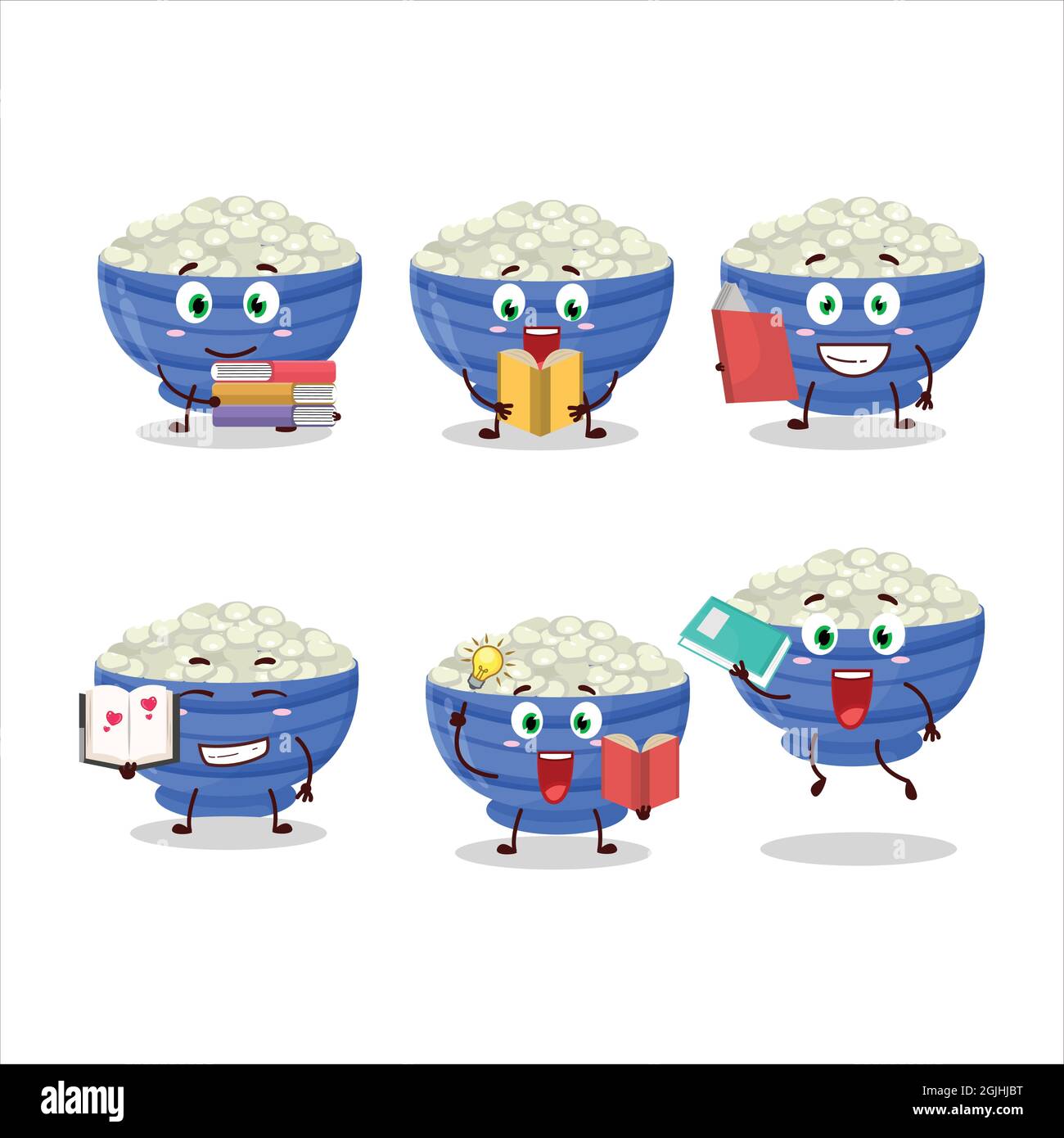 A picture of navy beans cartoon character concept reading an amusing ...