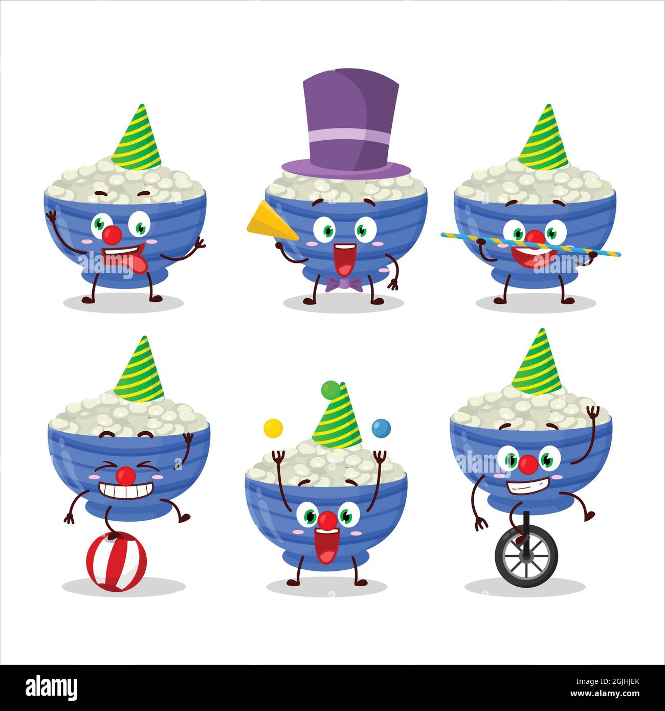 Cartoon character of navy beans with various circus shows. Vector ...
