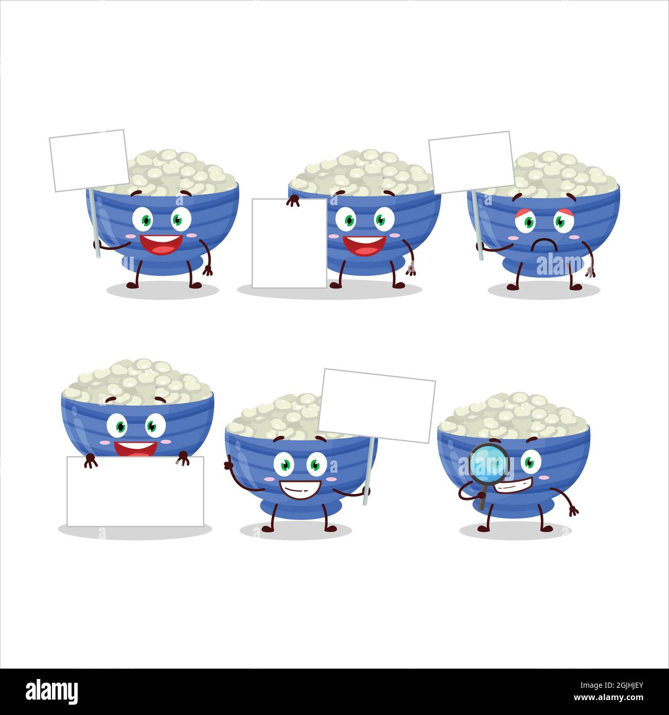 Navy beans cartoon character bring information board. Vector ...