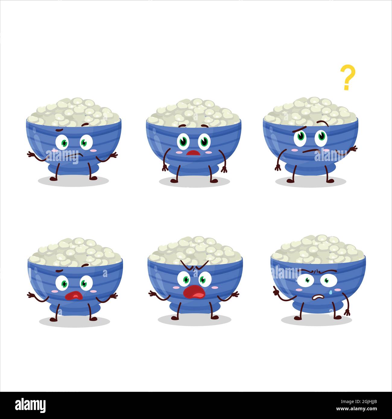 Cartoon character of navy beans with what expression. Vector ...