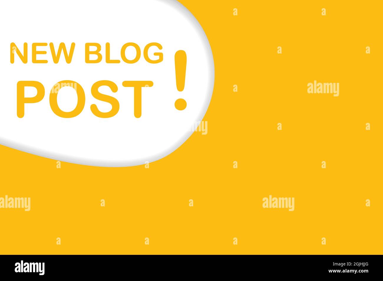 New blog post text vector with copy space for business, marketing ...