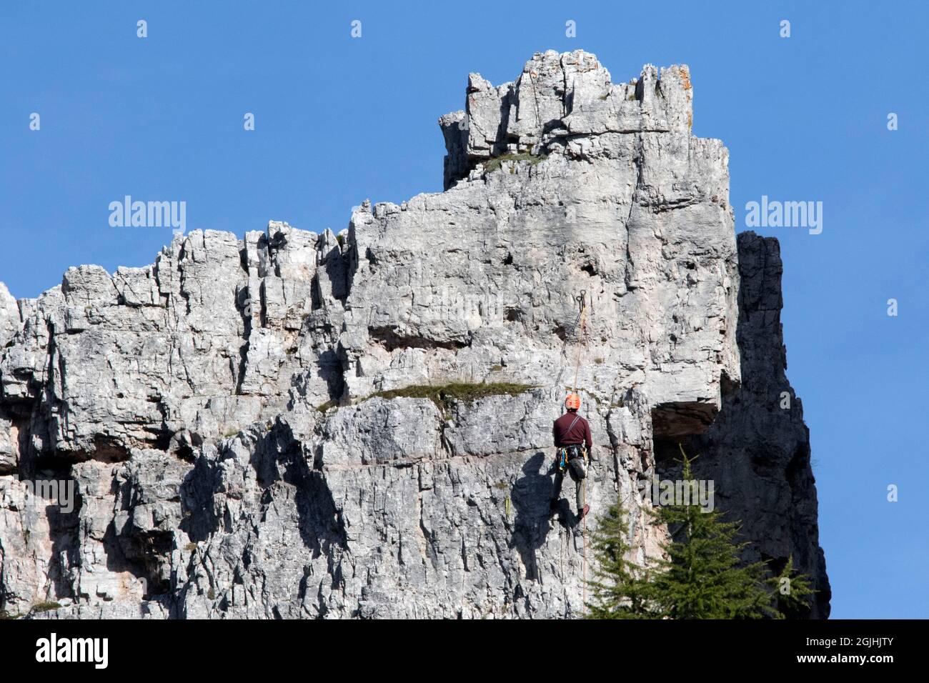 Mountain climbing in the Alps Stock Photo - Alamy
