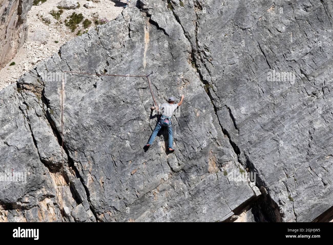 Mountain climbing in the Alps Stock Photo - Alamy