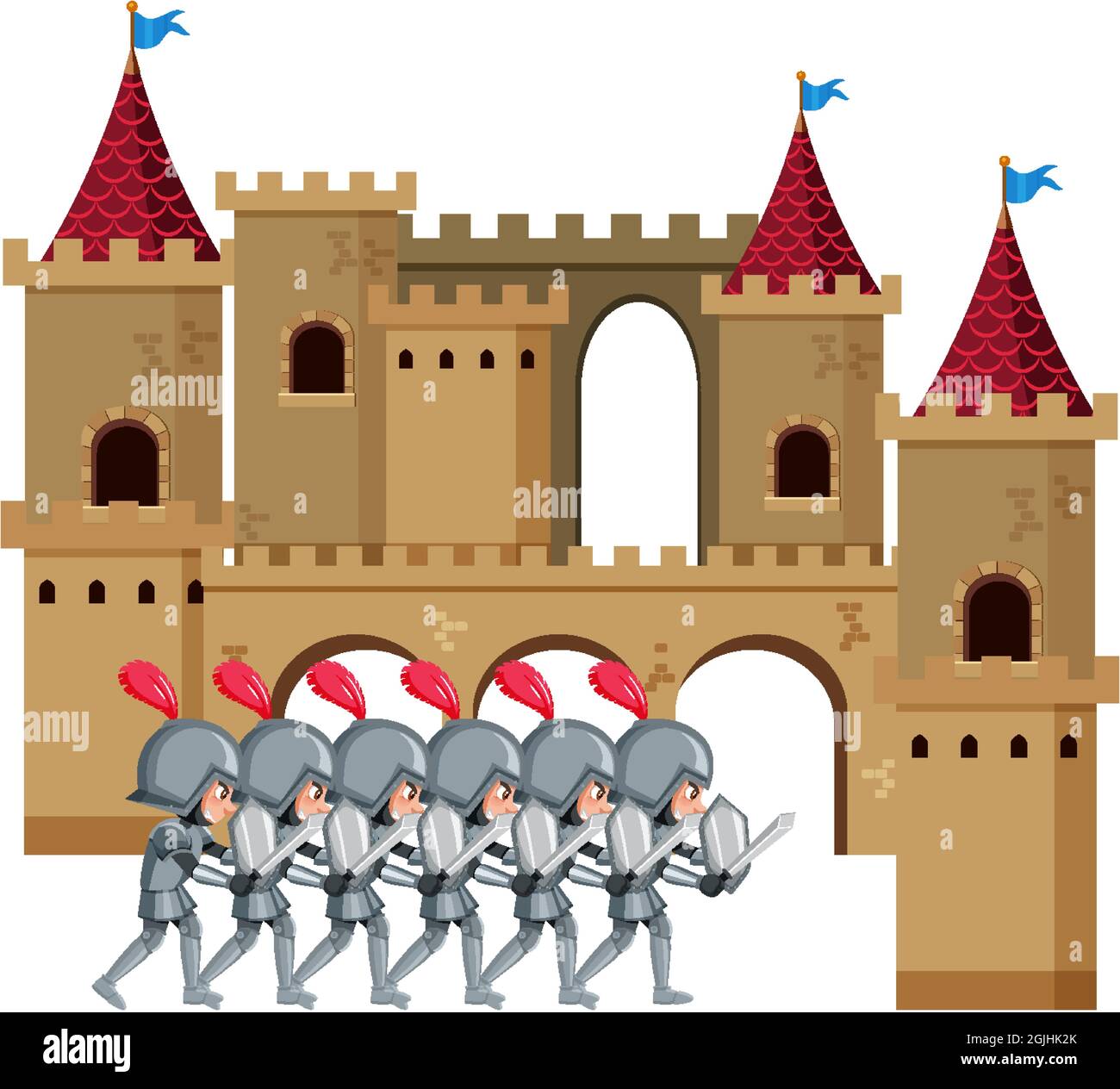 Animated Castle With Knight