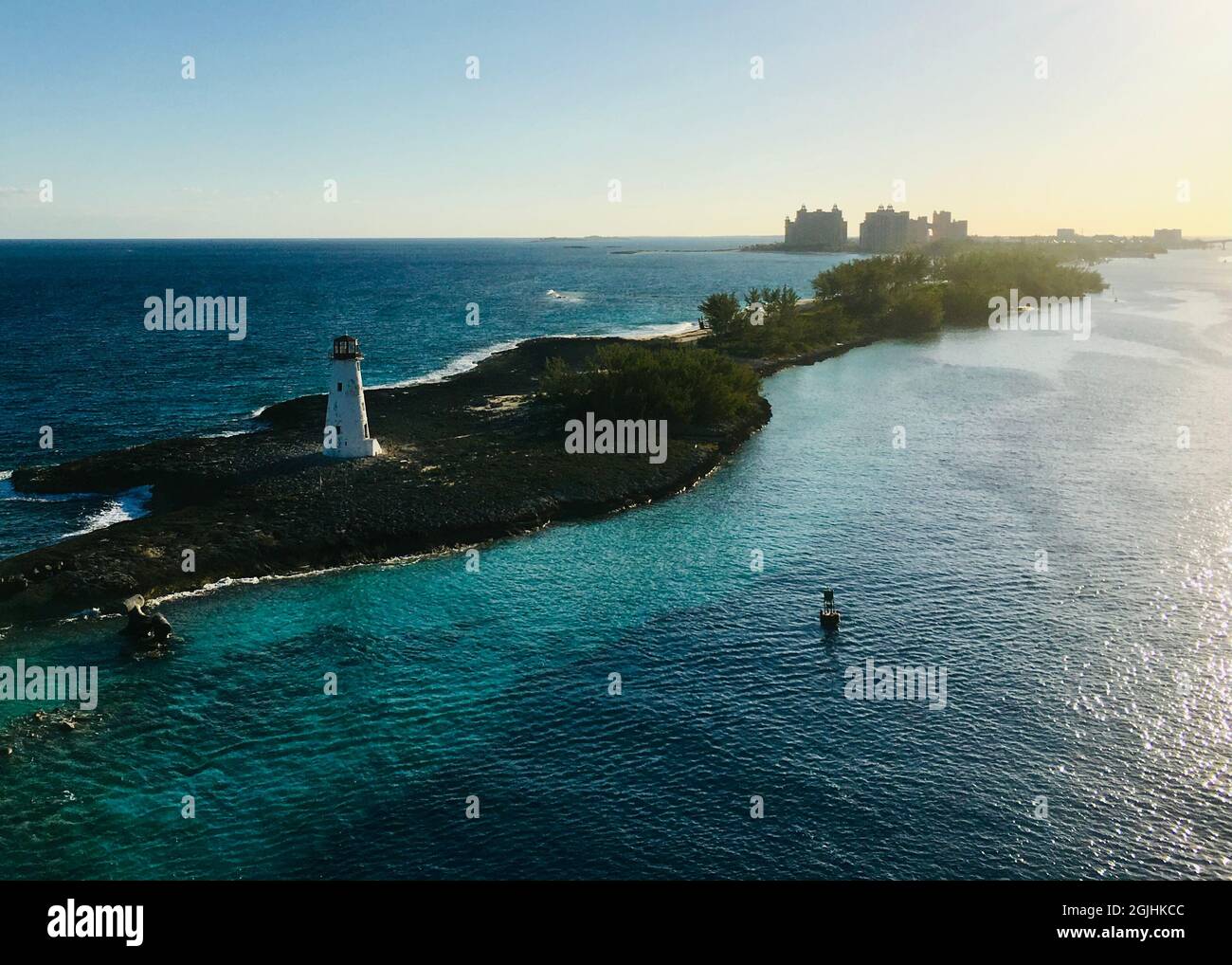 Nassau, view of the lighthouse on the Paradise island Stock Photo - Alamy