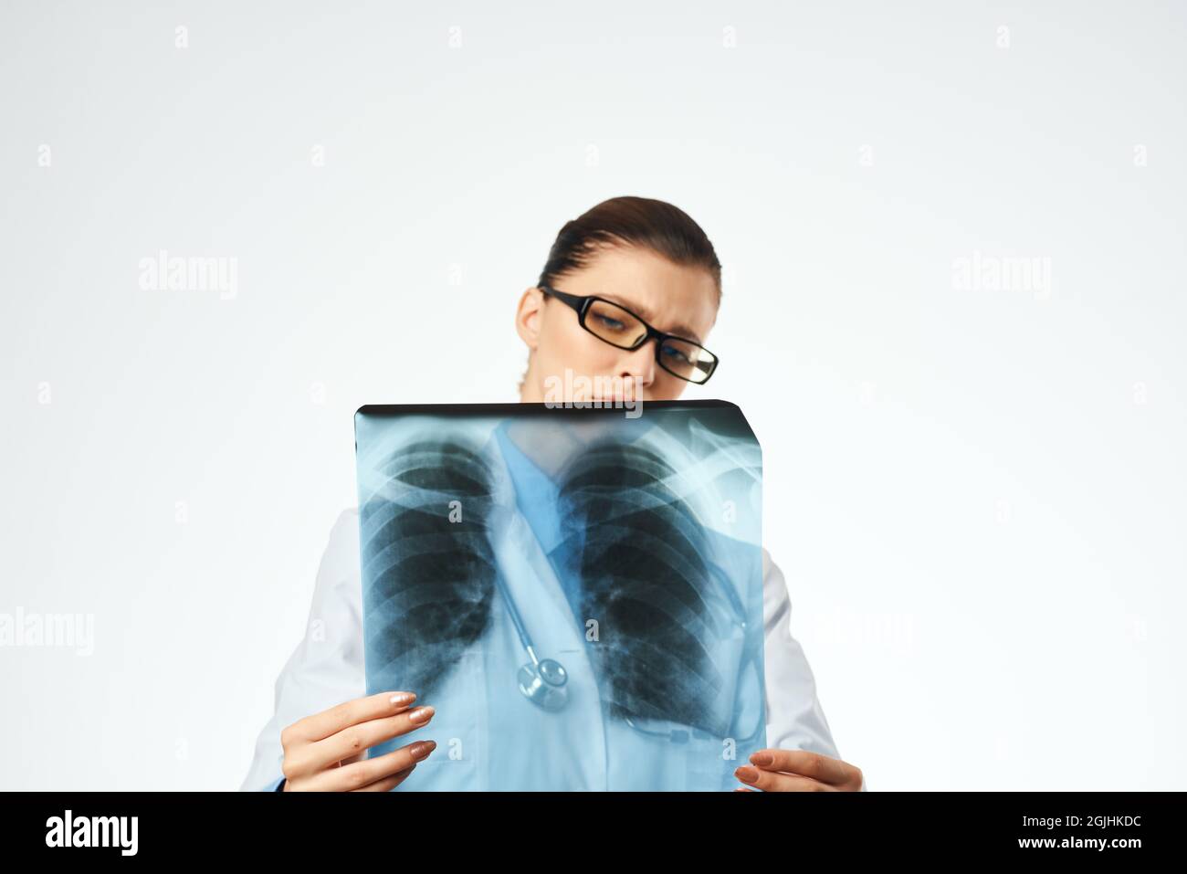 doctor radiologist x-ray examination professional look Stock Photo - Alamy