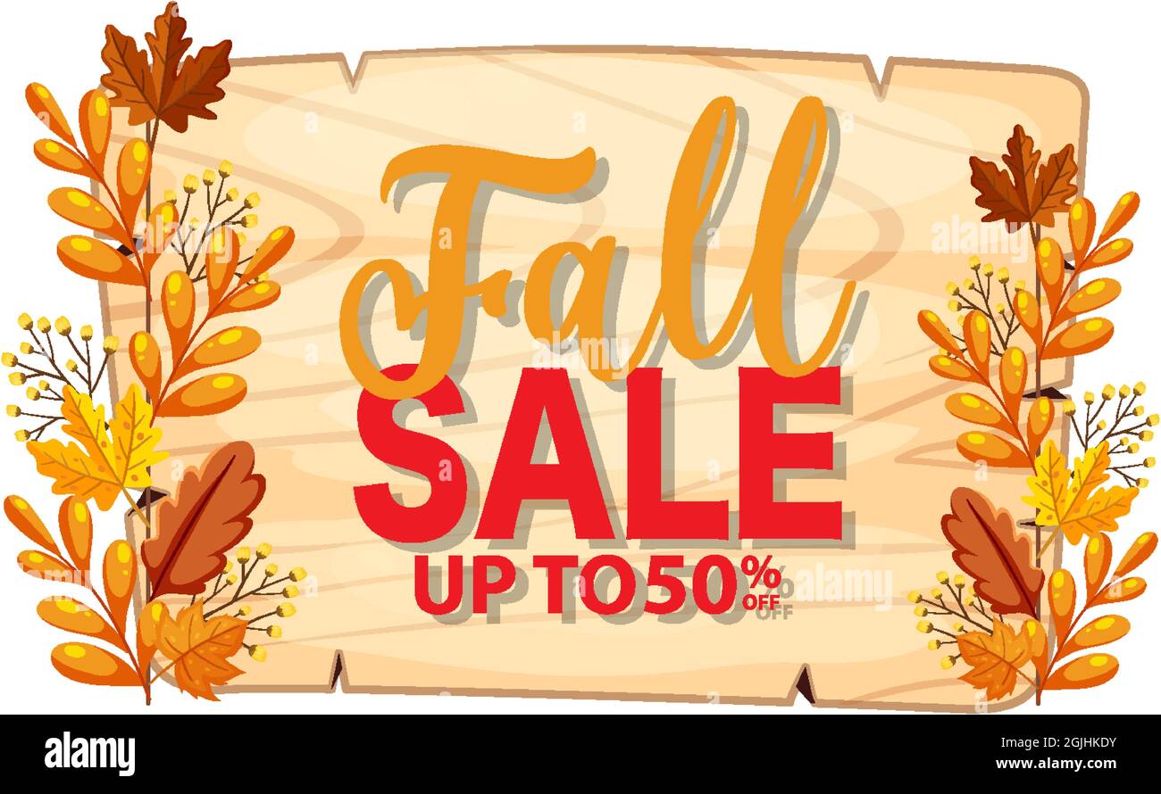 Fall sale banner template illustration Stock Vector Image & Art - Alamy