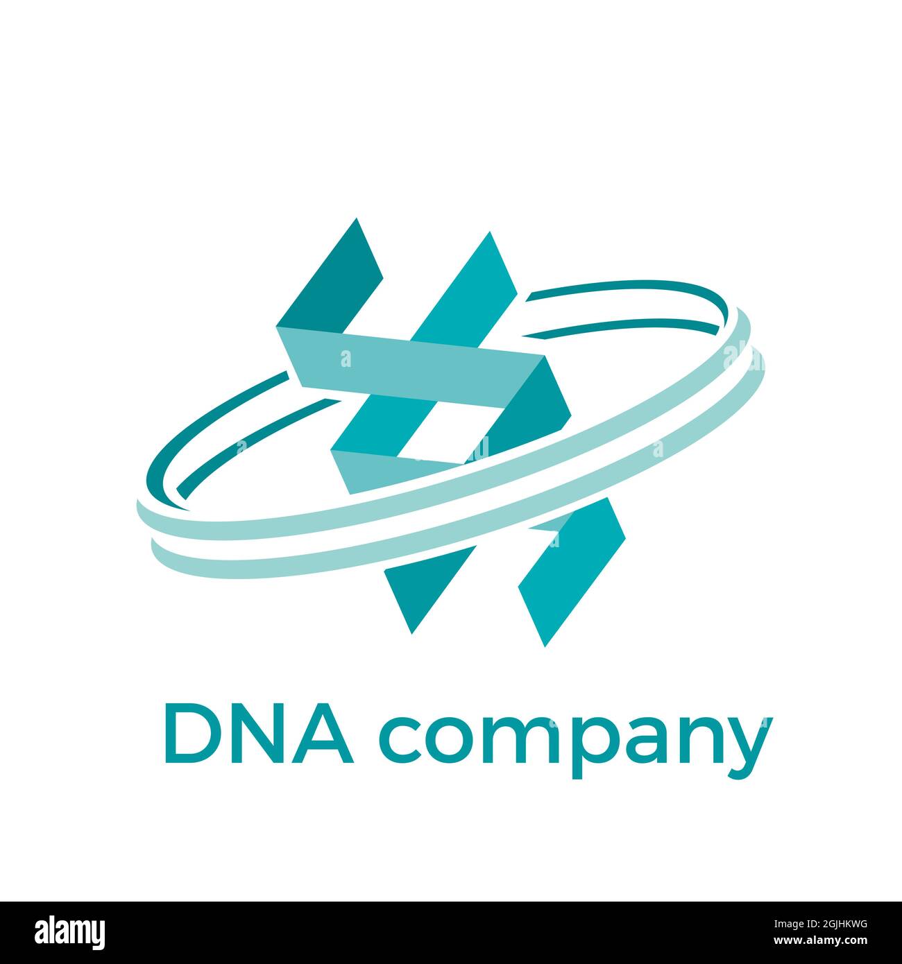 Vector logo DNA and genetics. Structure within a cell Stock Vector ...