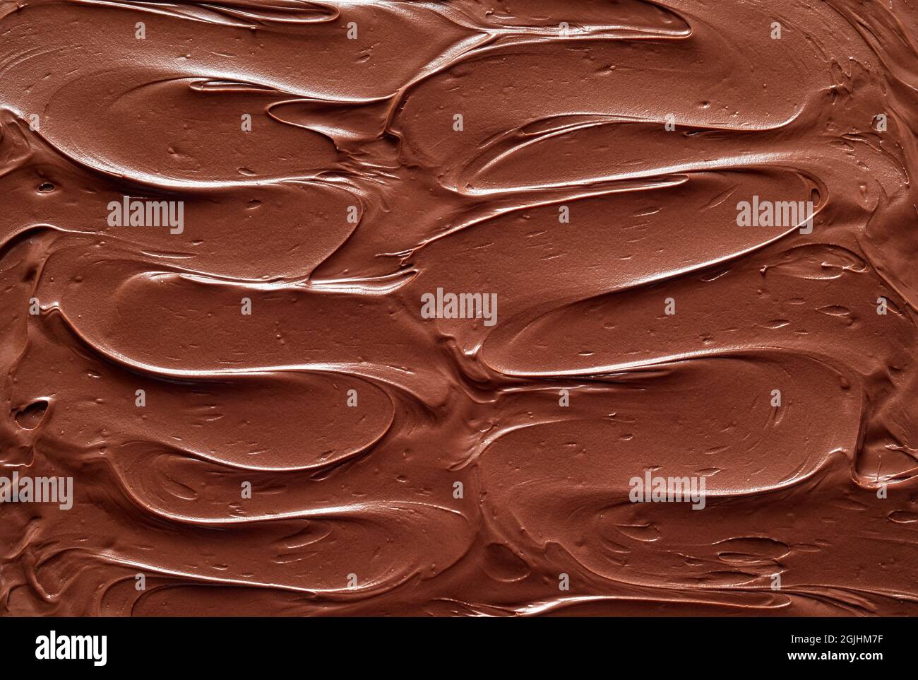 From above of full frame abstract background of delicious chocolate ...