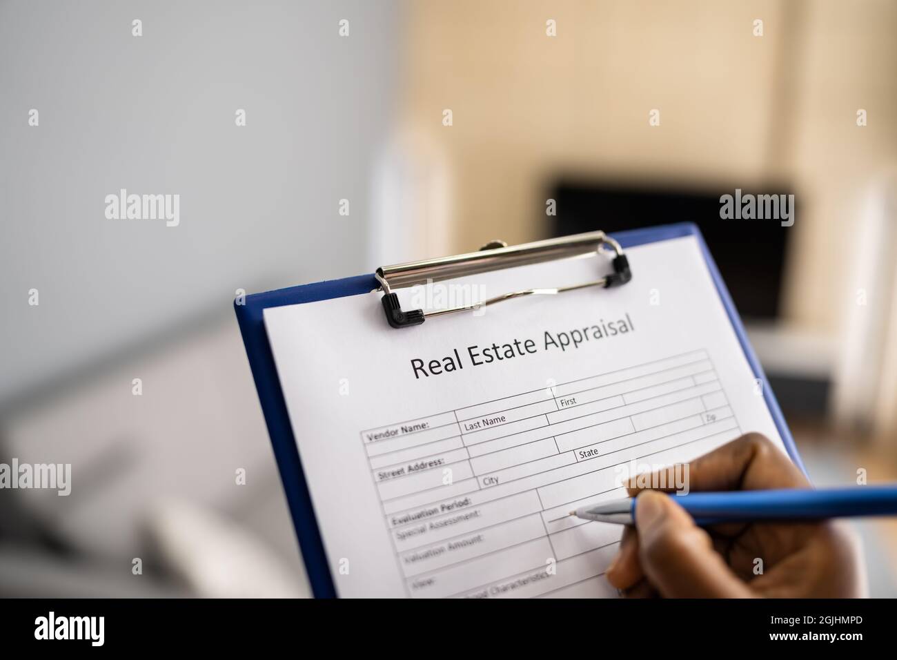 Real Estate Appraisal And House Property Check Stock Photo - Alamy