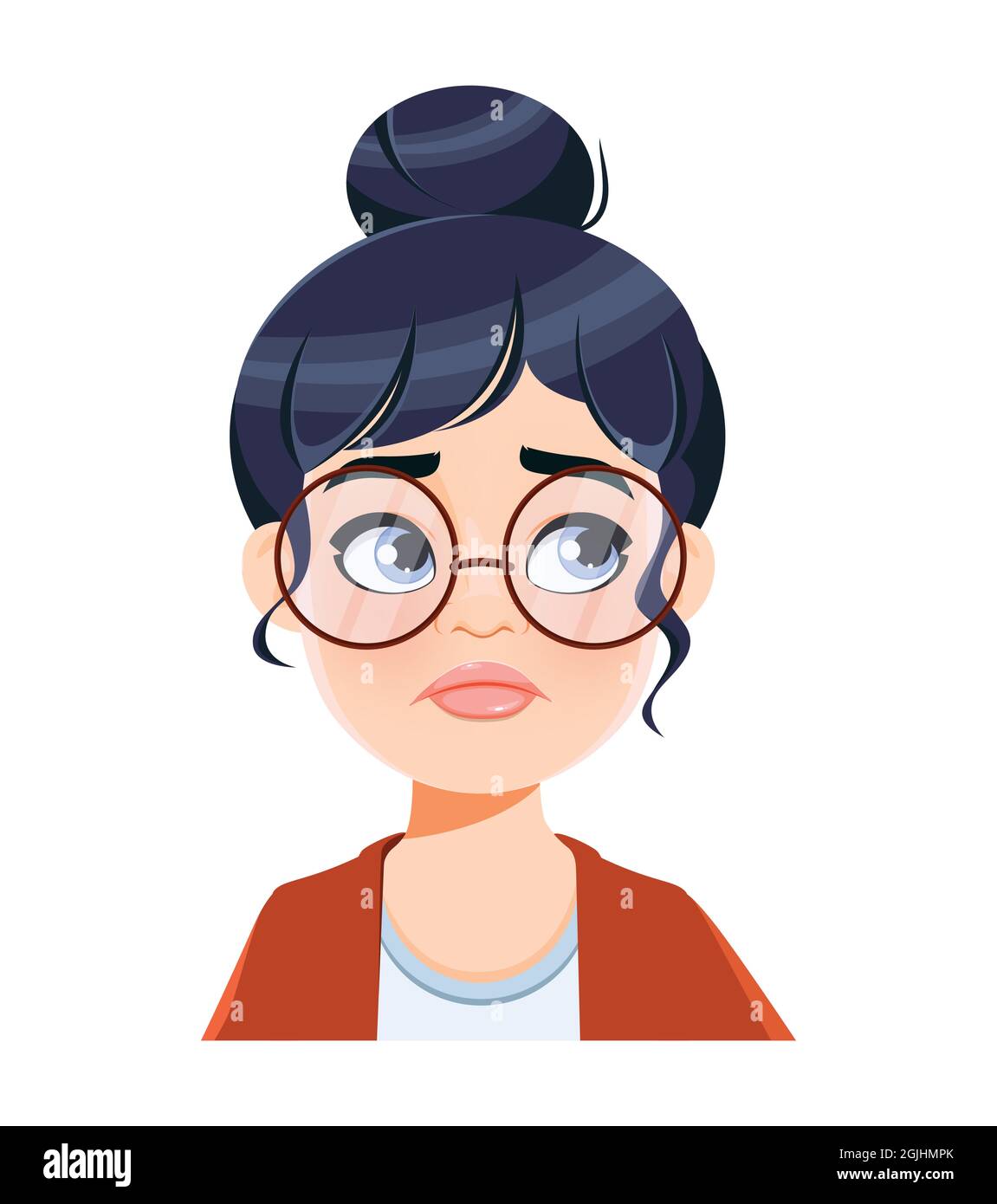 Face expression of beautiful woman, disappointed. Emotion of female ... Face expression of beautiful woman, disappointed. Emotion of female ...