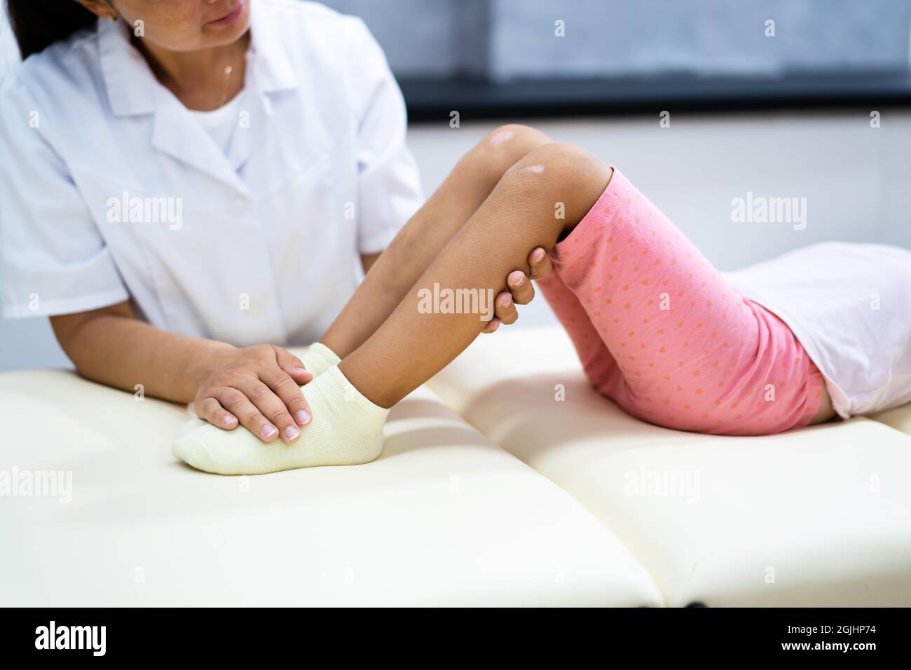 Pediatric Chiropractor And Orthopedic Foot Physio Therapy Stock Photo ...