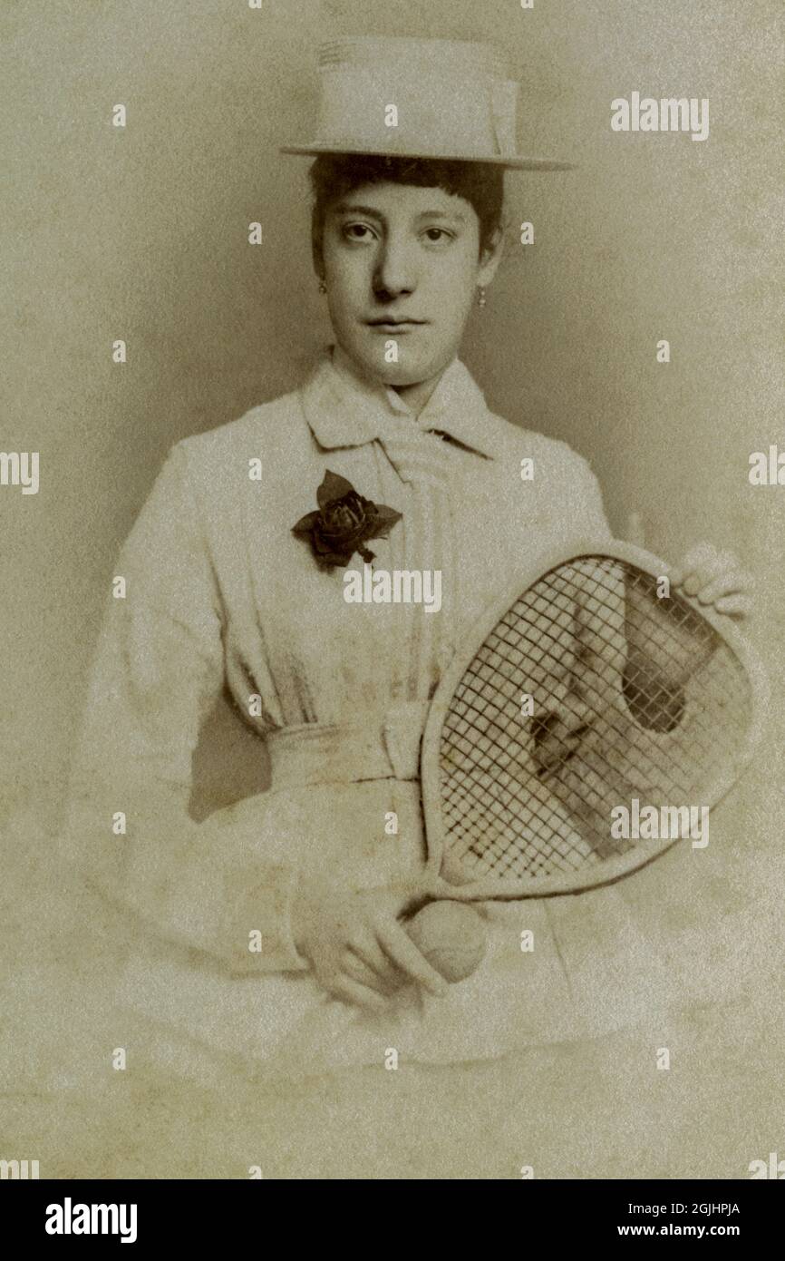 1800s tennis racket hi-res stock photography and images - Alamy