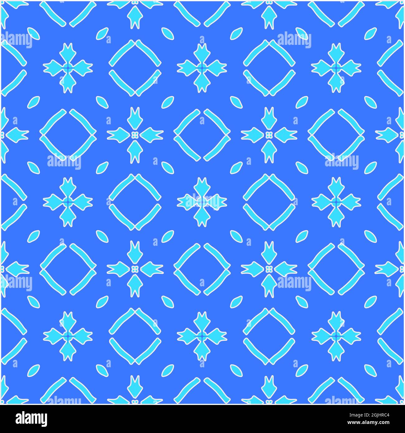 Geometric vector pattern with azure and blue color. simple ornament for ...