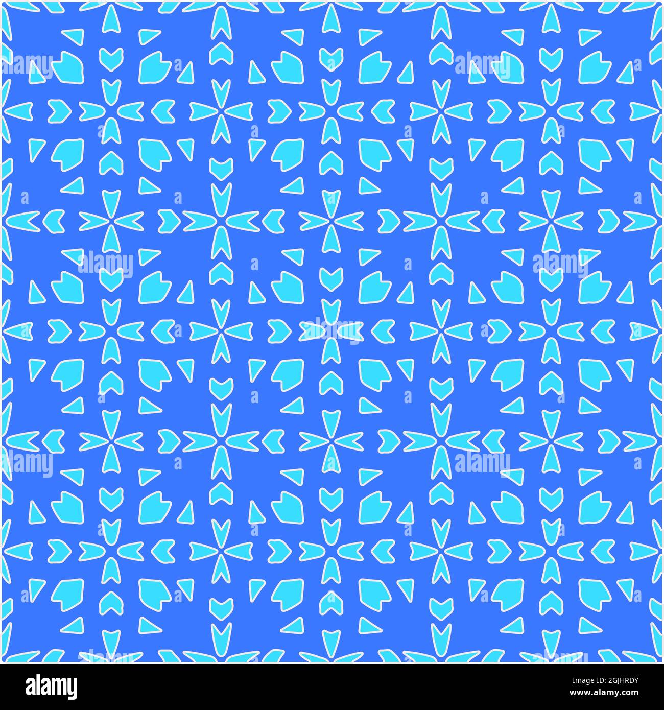 Geometric vector pattern with azure and blue color. simple ornament for ...
