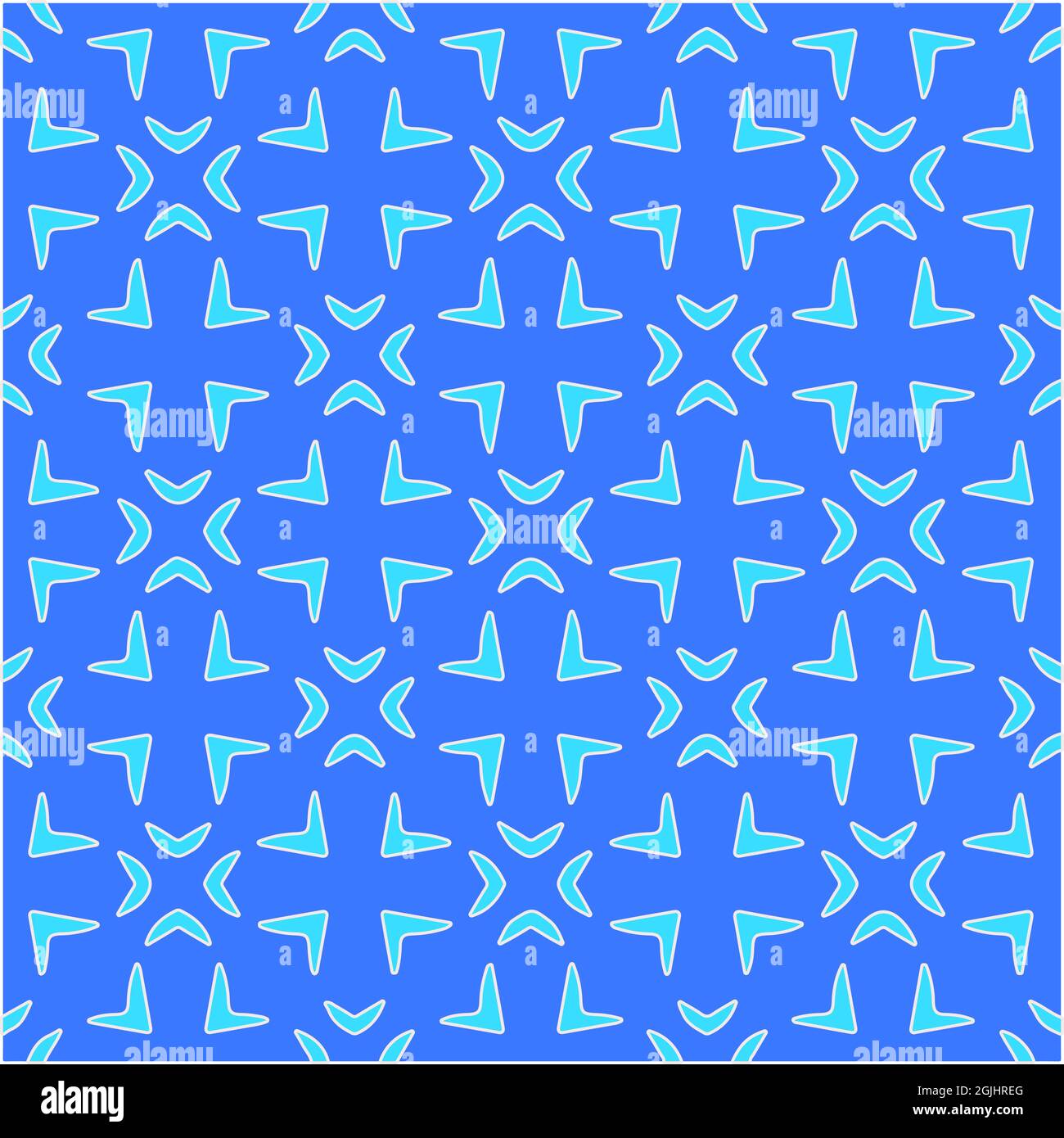 Geometric vector pattern with azure and blue color. simple ornament for ...