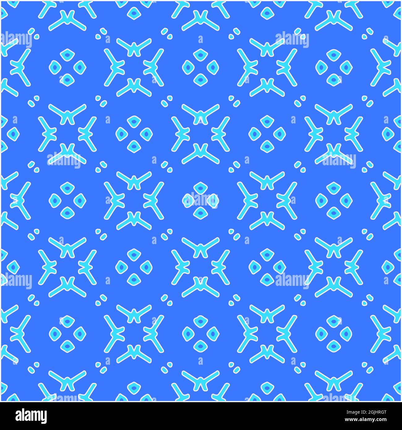 Geometric vector pattern with azure and blue color. simple ornament for ...