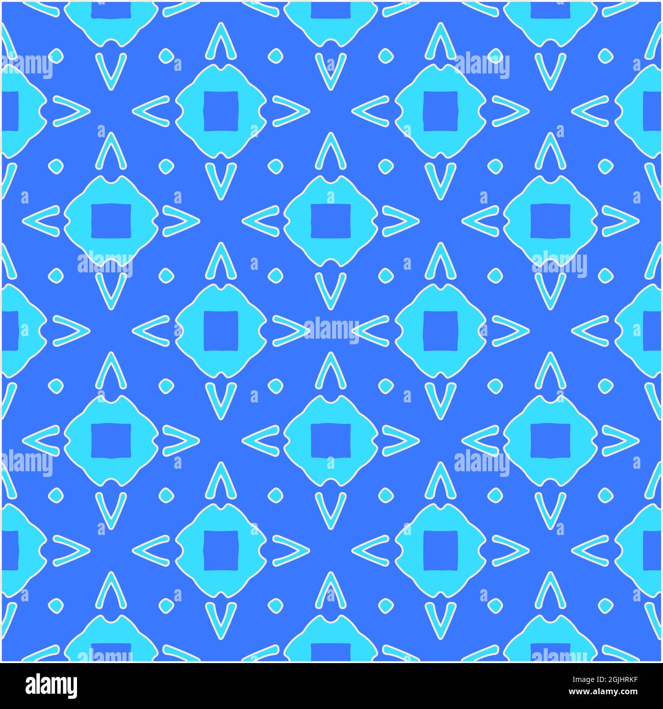 Geometric vector pattern with azure and blue color. simple ornament for ...